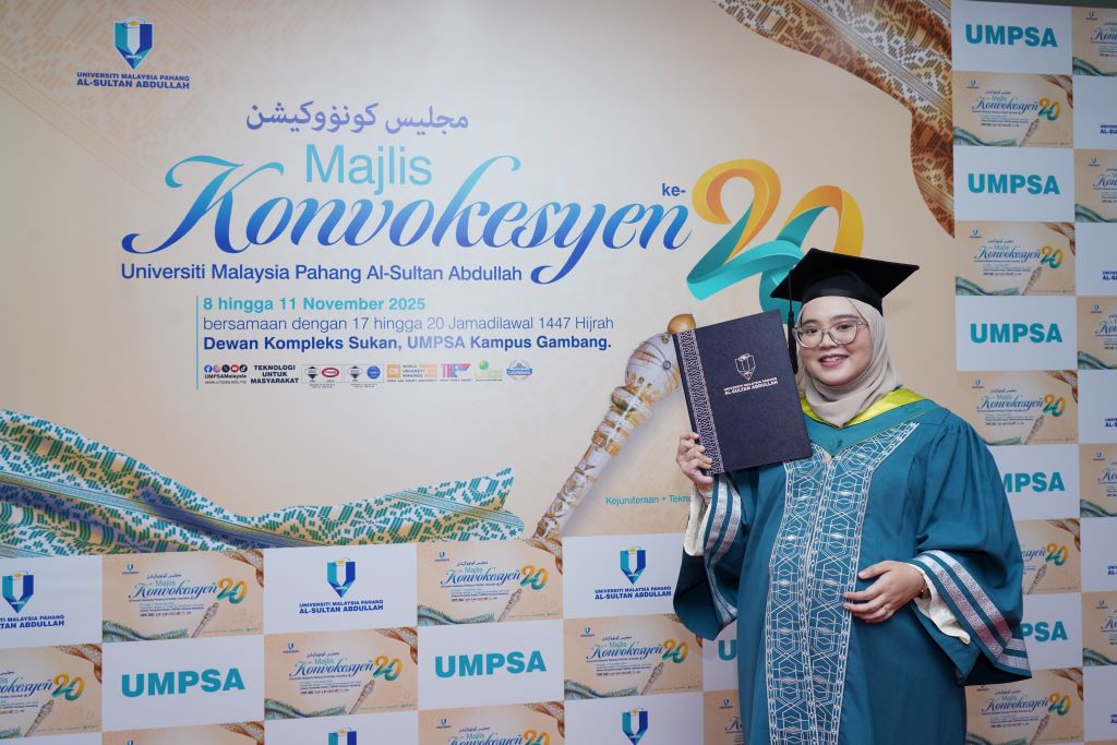 Graduan sarat hamil tetap hadir Majlis Konvokesyen UMPSA Ke-20 | UMPSA News
